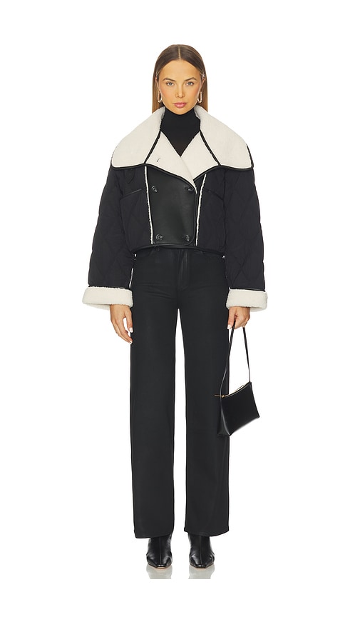 BLANKNYC Cropped Faux Leather Jacket